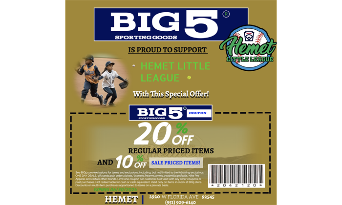 Hemet Little League > Home